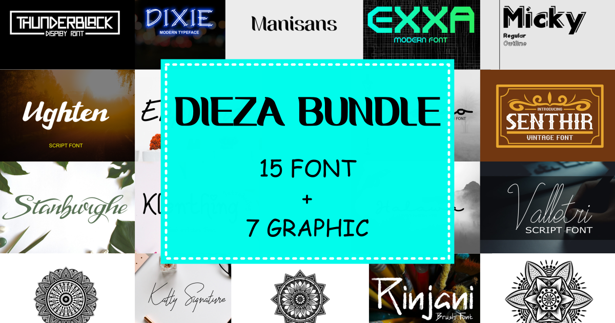 Dieza Bundle Bundle · Creative Fabrica