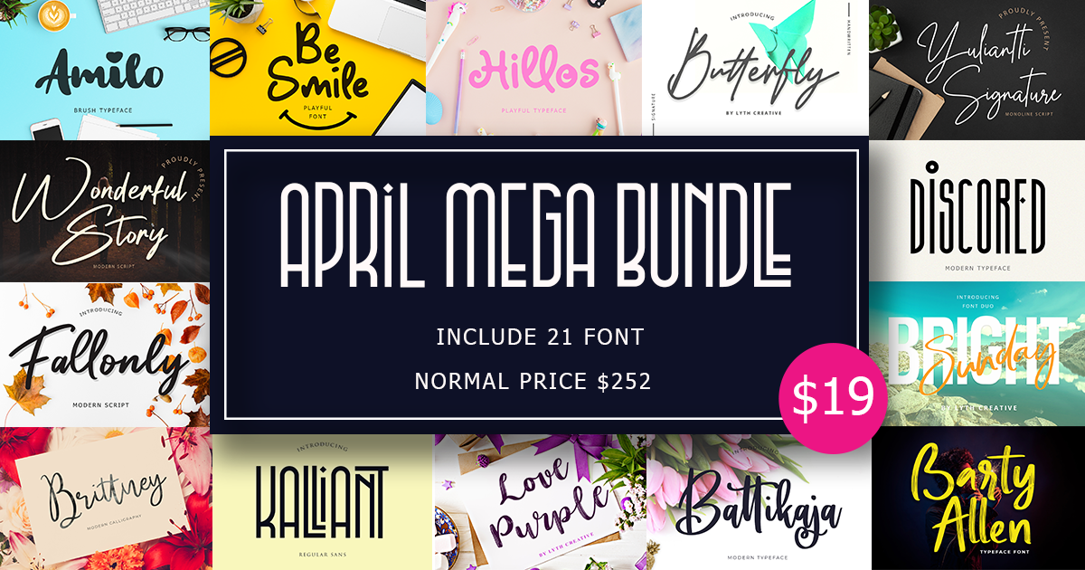 April Mega Bundle Bundle · Creative Fabrica