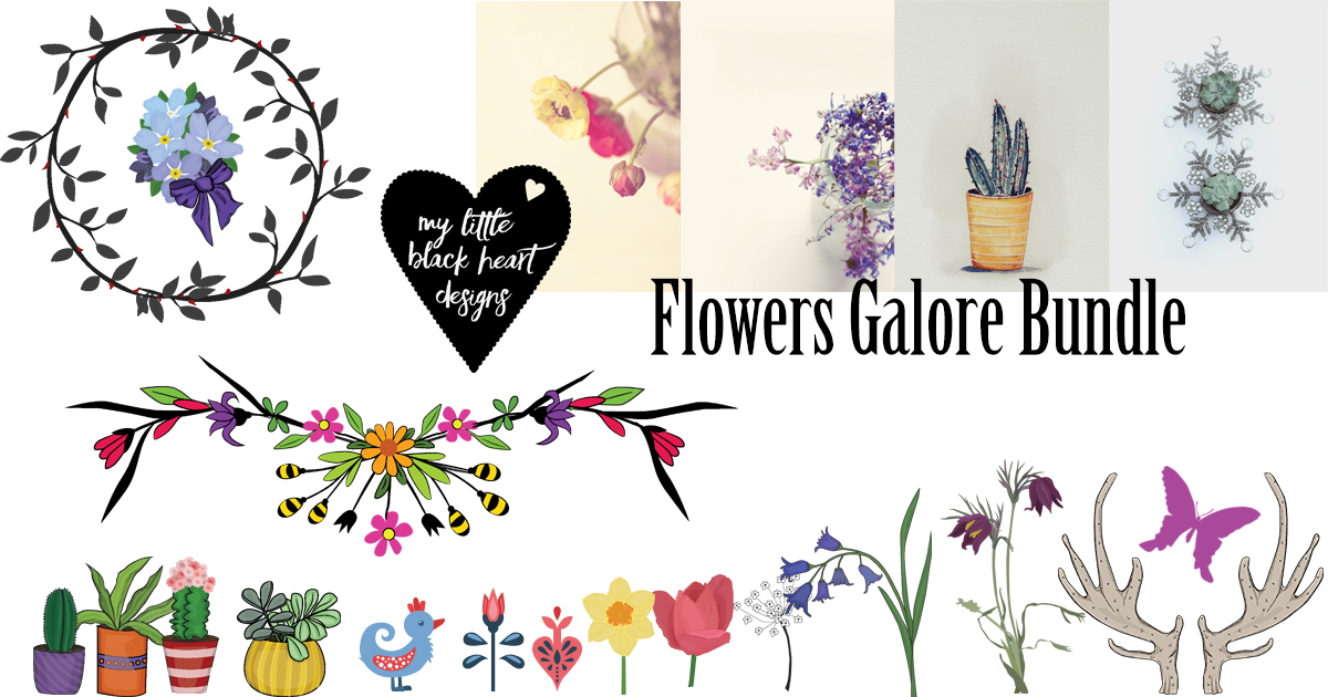Flowers Galore Bundle Bundle · Creative Fabrica