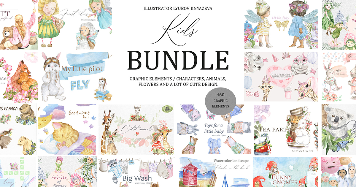 Kids Bundle Bundle · Creative Fabrica