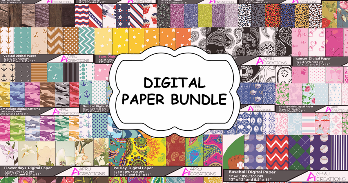 Digital Paper Bundle Bundle · Creative Fabrica