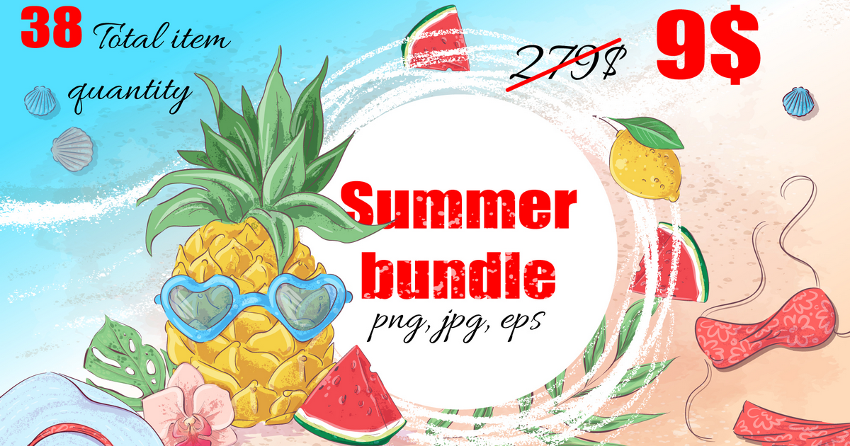 Summer Bundle Bundle · Creative Fabrica