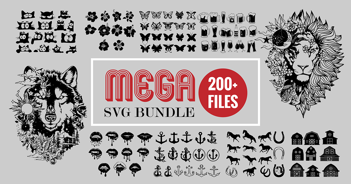 The Mega SVG Bundle Bundle · Creative Fabrica