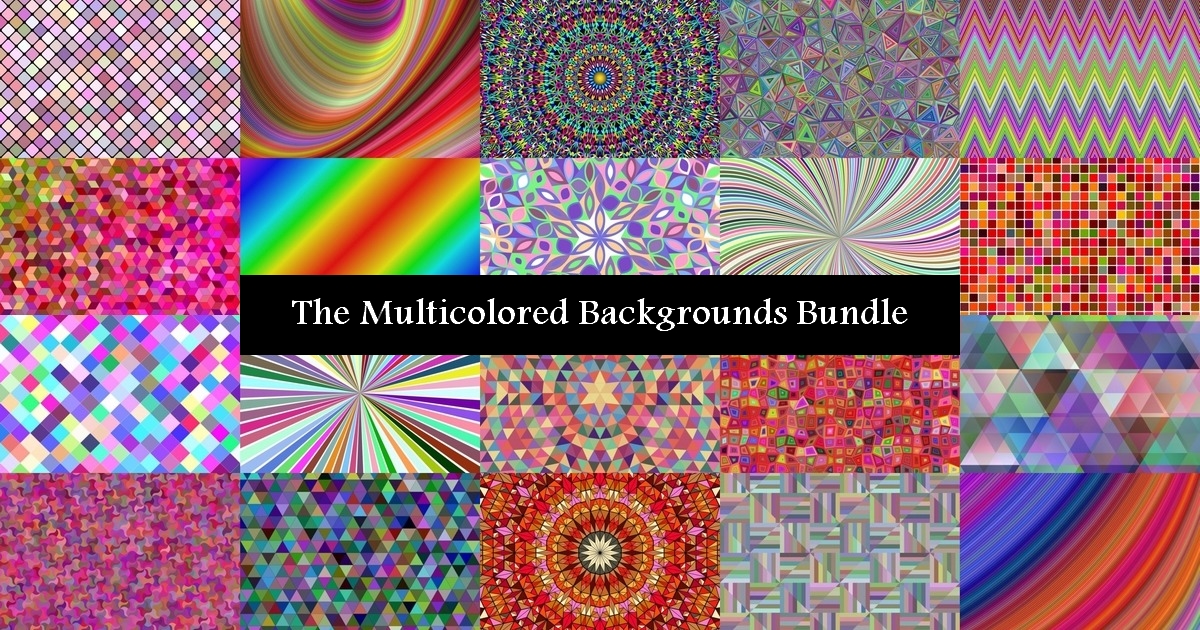 The Multicolored Backgrounds Bundle Bundle · Creative Fabrica