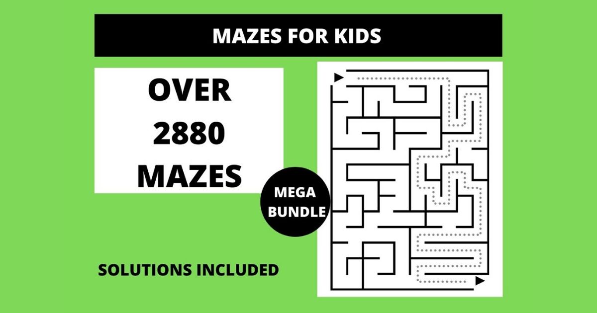 Mazes for Kids Ultimate Bundle Bundle · Creative Fabrica