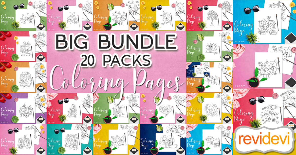 Coloring Pages Bundle Bundle · Creative Fabrica