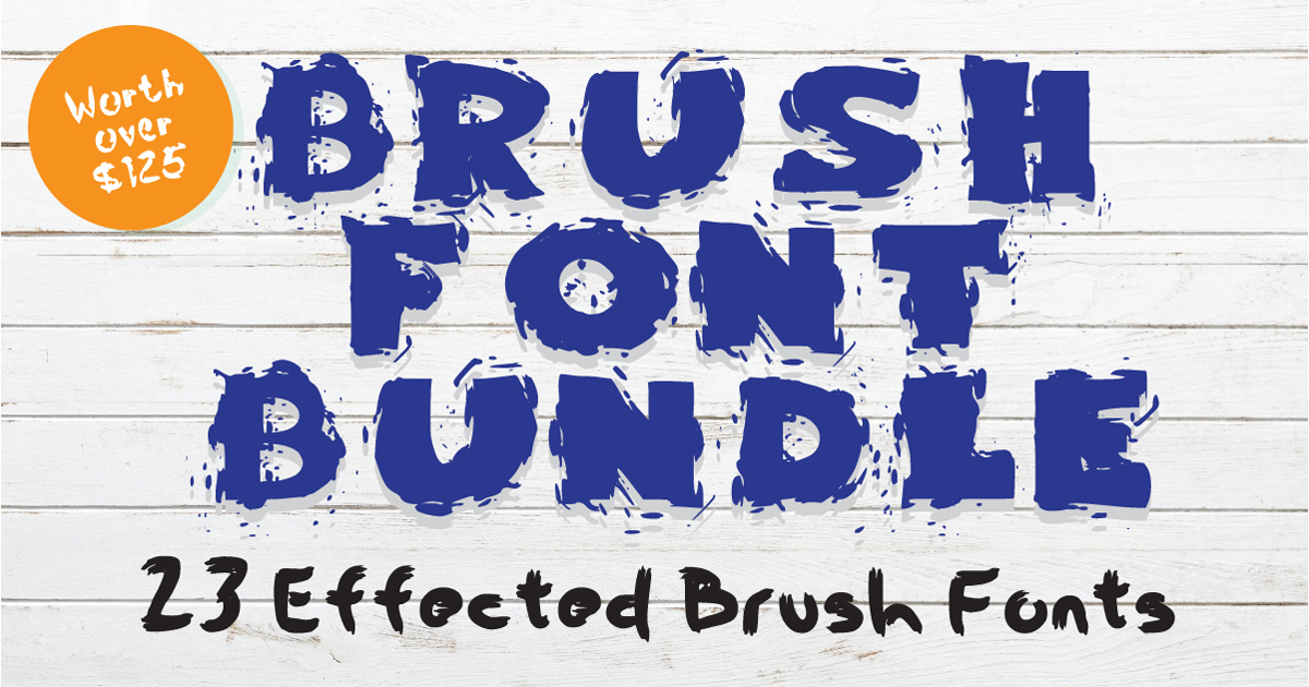 Brush Font Bundle Bundle · Creative Fabrica