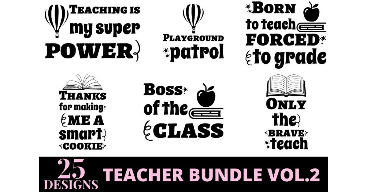 Teacher Quotes Bundle Vol. 2 Bundle · Creative Fabrica