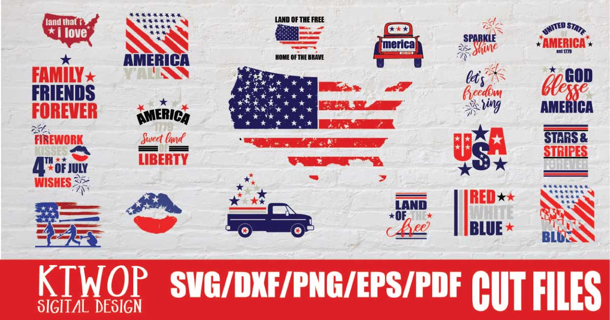 Fourth of July Mega Craft Bundle Bundle · Creative Fabrica