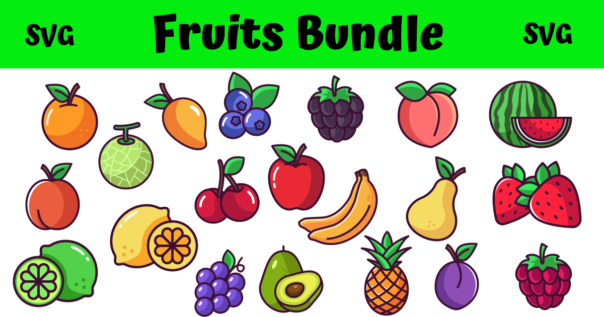 Fruits Bundle Bundle · Creative Fabrica