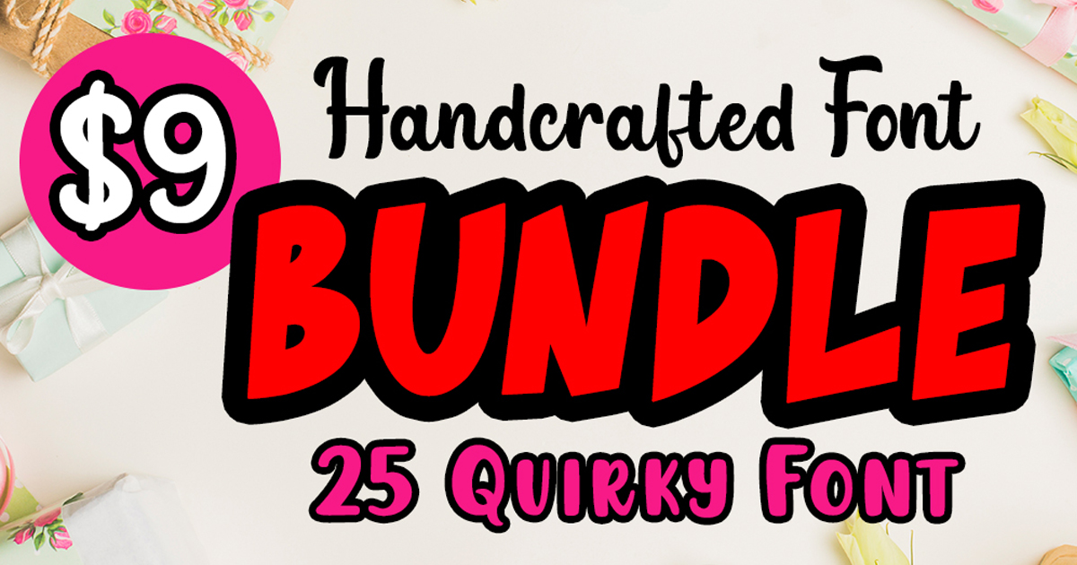 Handcrafted Font Bundle Bundle · Creative Fabrica