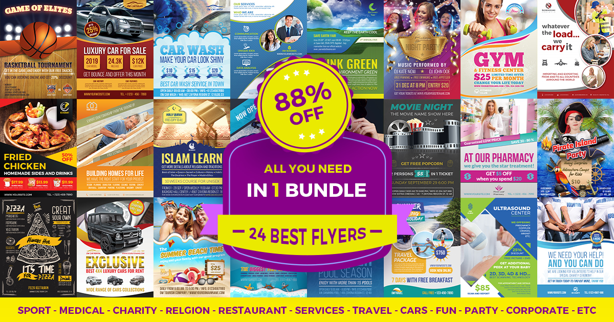 Best Flyers Bundle Bundle · Creative Fabrica