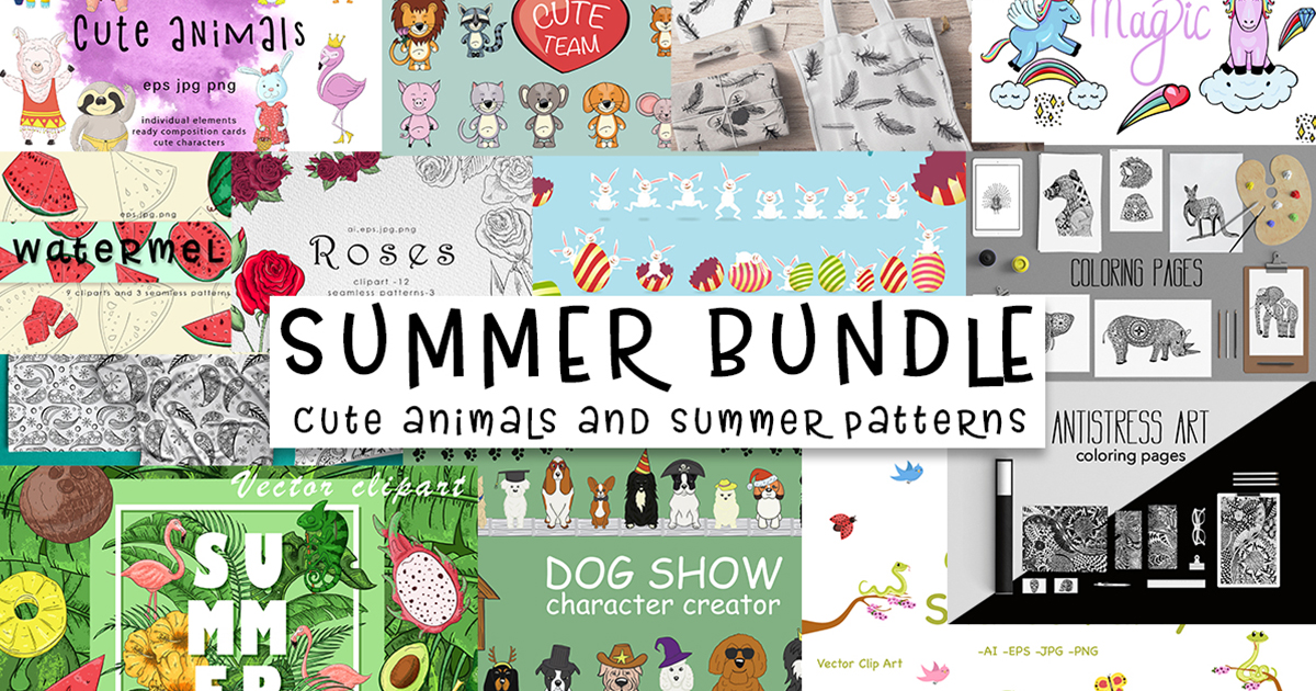 The Summer Bundle Bundle · Creative Fabrica