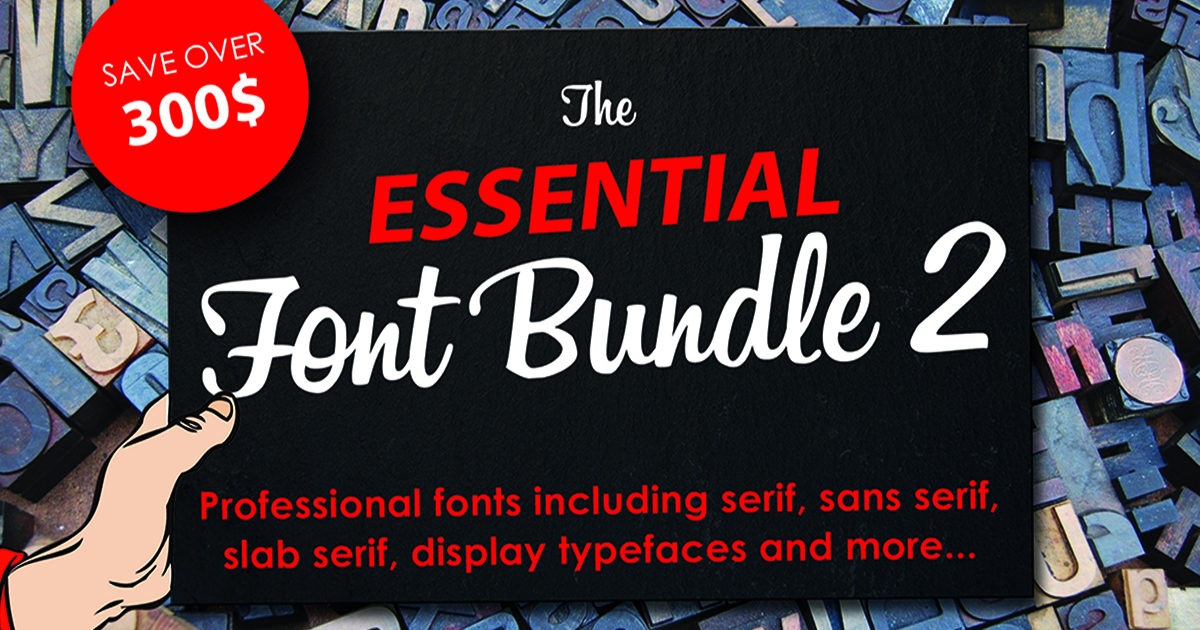 The Essential Font Bundle 2 Bundle · Creative Fabrica