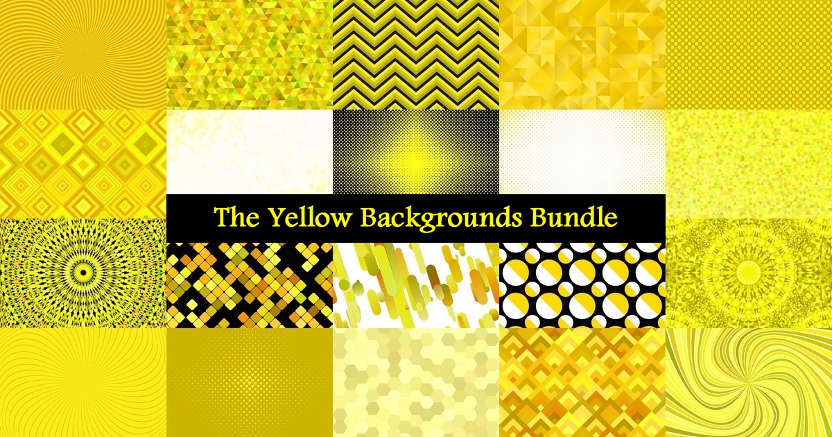 The Yellow Backgrounds Bundle Bundle · Creative Fabrica