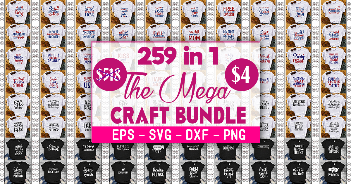 The Mega Craft Bundle Bundle · Creative Fabrica