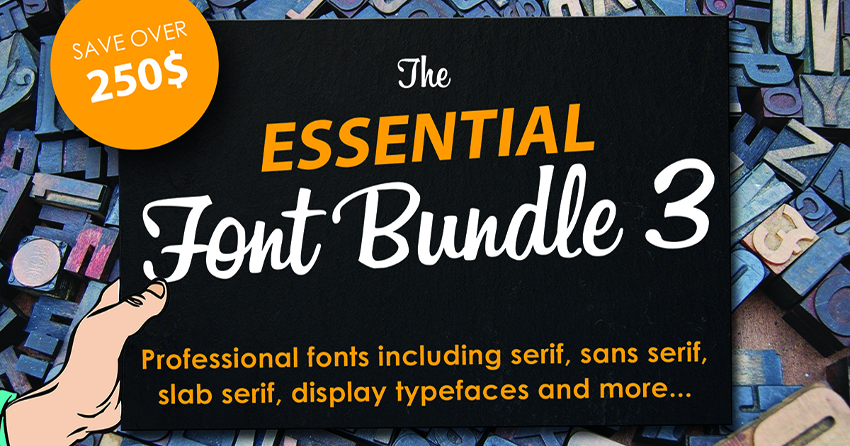 The Essential Font Bundle 3 Bundle · Creative Fabrica