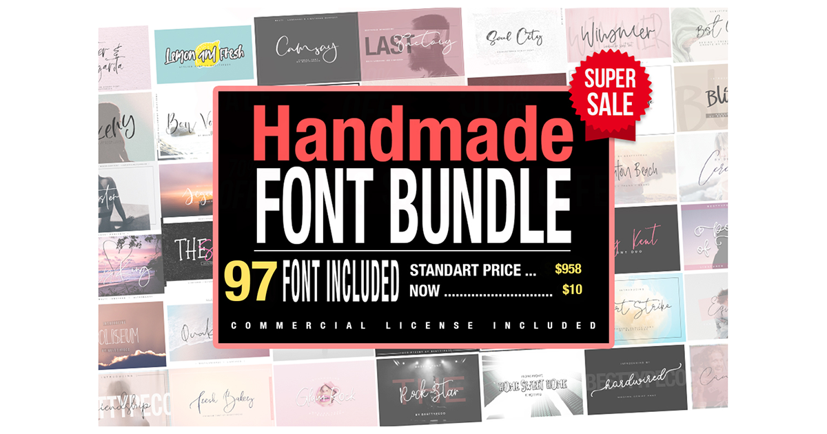 Handmade Font Bundle Bundle · Creative Fabrica
