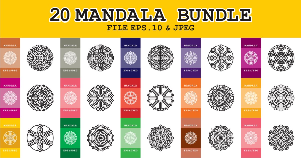 Mandala Bundle #1 Bundle · Creative Fabrica