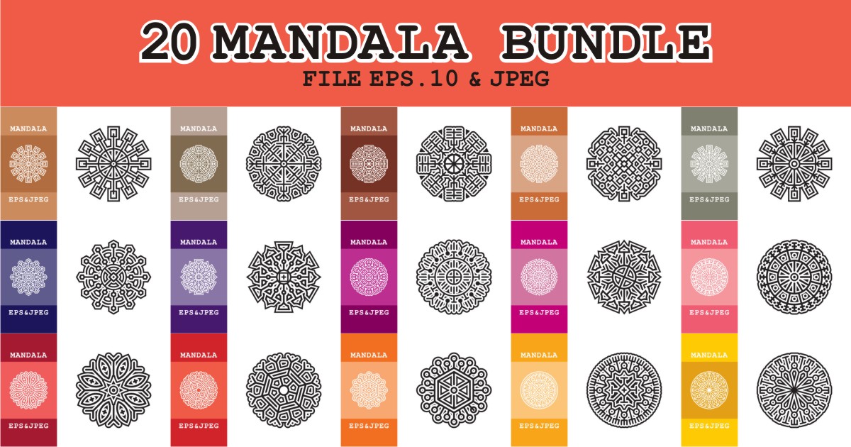 Mandala Bundle #10 Bundle · Creative Fabrica