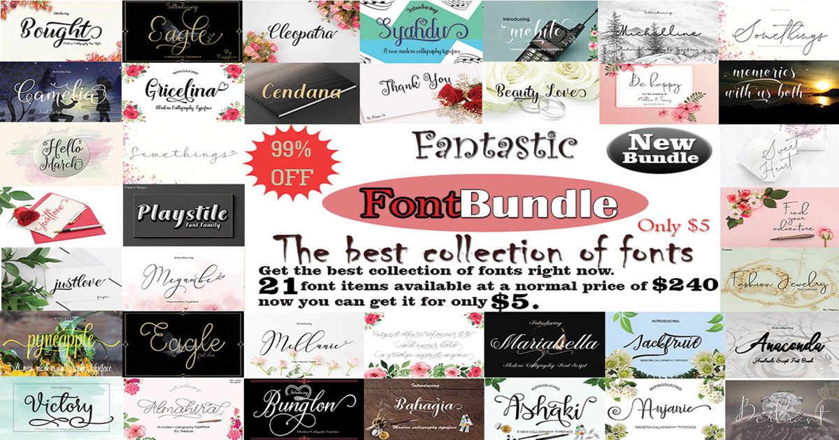 Fantastic Font Bundle Bundle · Creative Fabrica