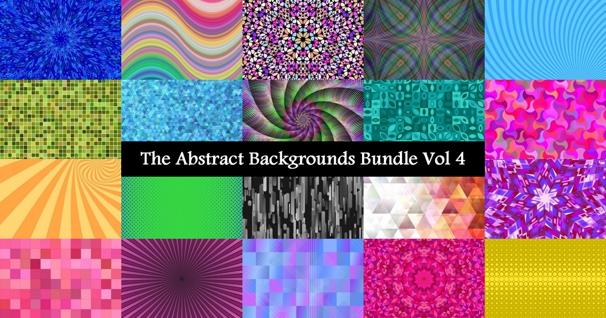 The Abstract Backgrounds Bundle Vol 4 Bundle · Creative Fabrica