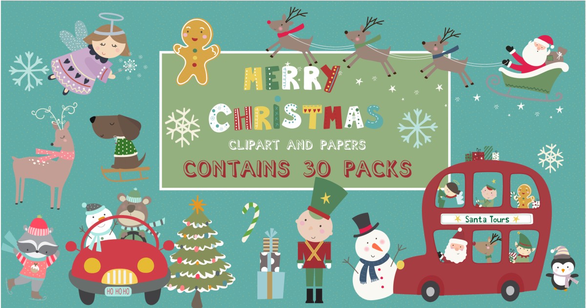 Merry Christmas Bundle Bundle · Creative Fabrica