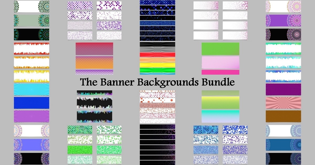 The Banner Backgrounds Bundle Bundle · Creative Fabrica