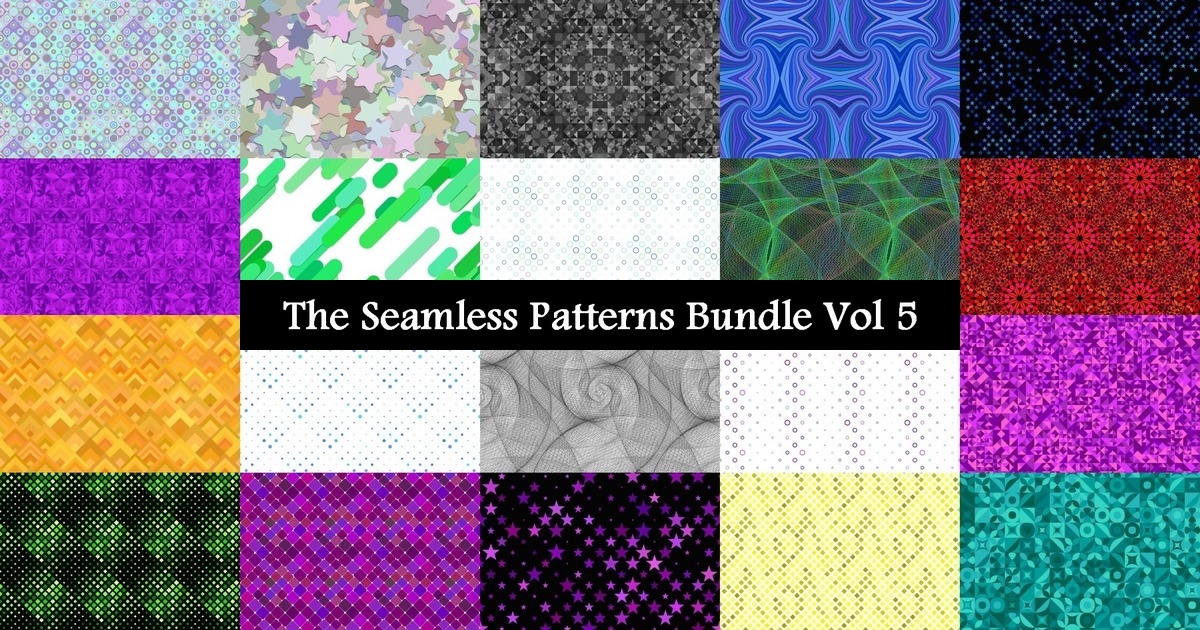 The Seamless Patterns Bundle Vol. 5 Bundle · Creative Fabrica