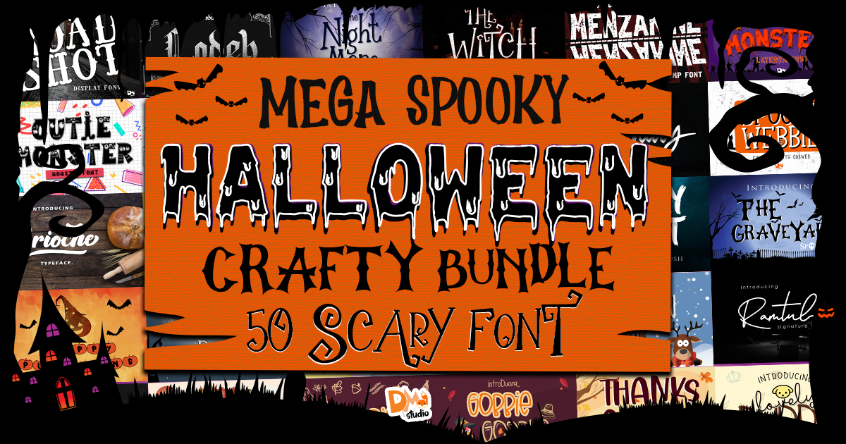 Mega Spooky Halloween Crafty Bundle Bundle · Creative Fabrica