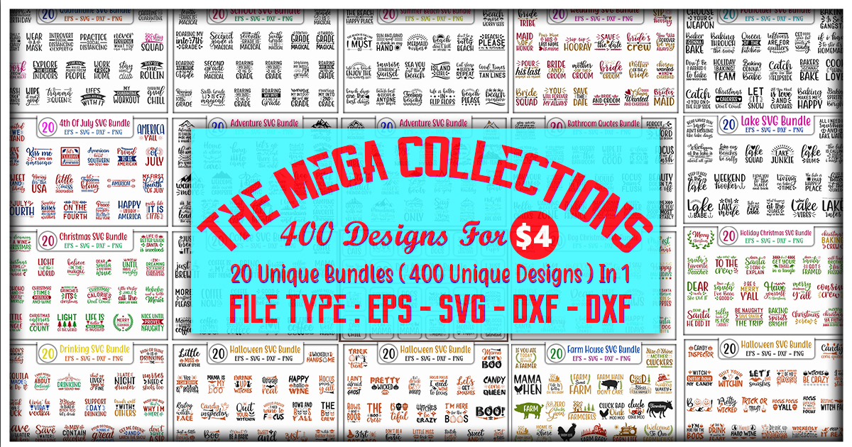 The Mega Collections Bundle Bundle · Creative Fabrica