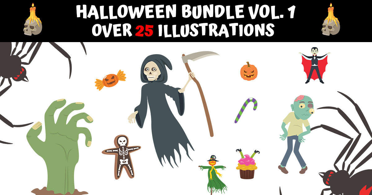 Halloween Bundle Vol. 1 Bundle · Creative Fabrica