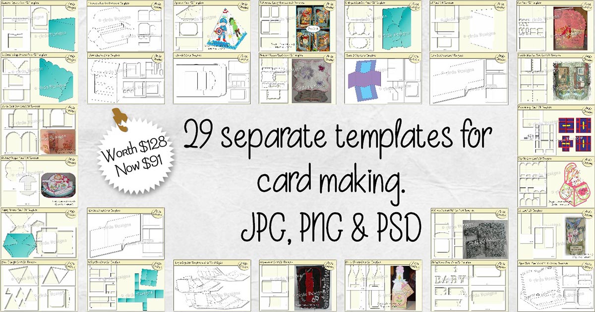 Card Making Template Bundle Bundle · Creative Fabrica