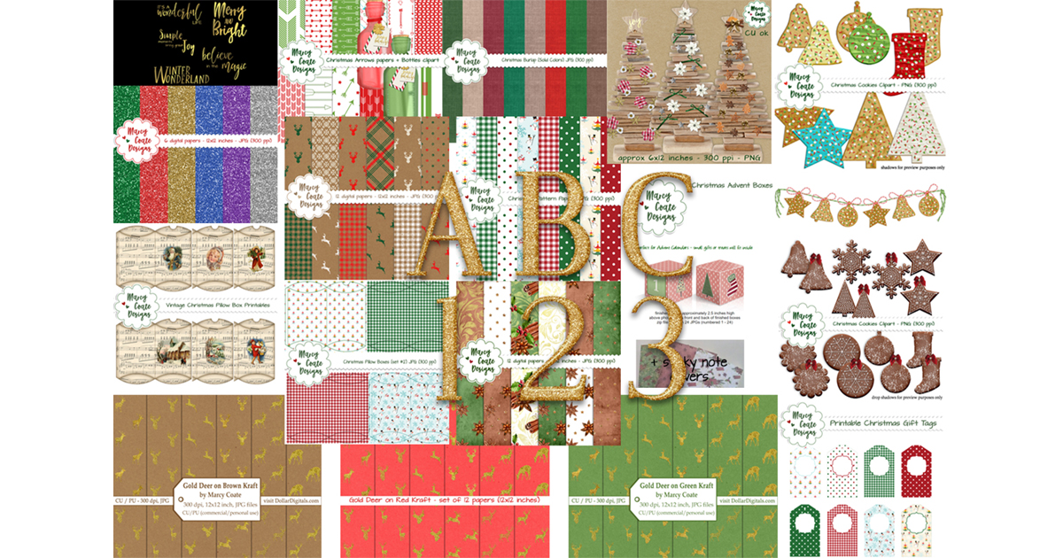 Festive Christmas Bundle Bundle · Creative Fabrica