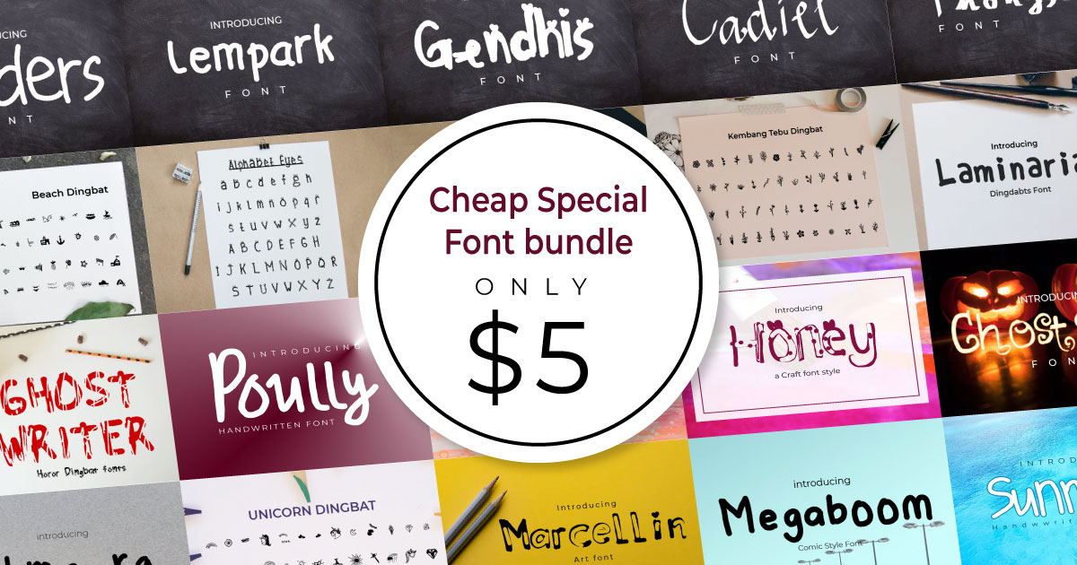 Special Font Bundle Bundle · Creative Fabrica