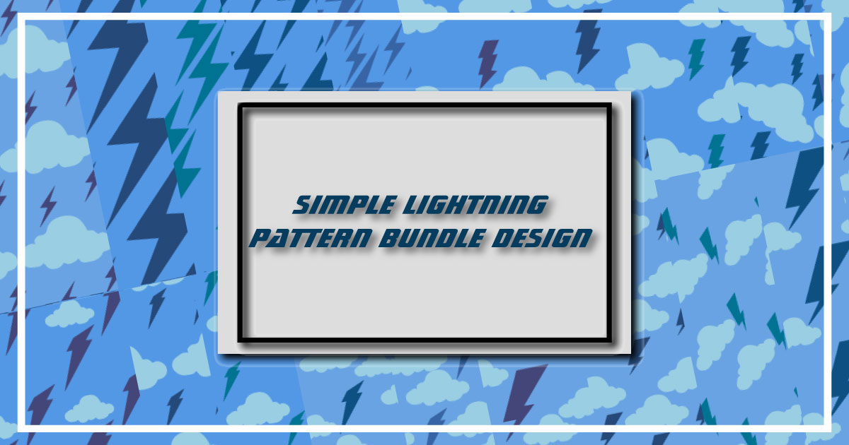Simple Lightning Pattern Bundle Design Bundle · Creative Fabrica