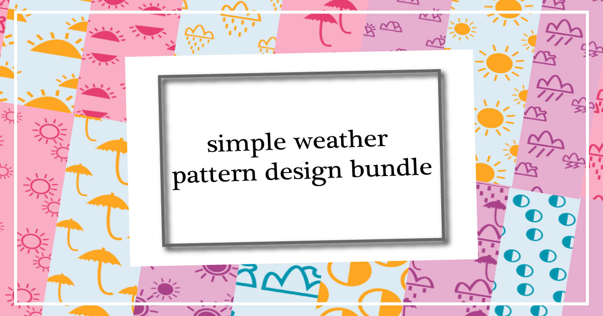 Weather Patterns Design Bundle Bundle · Creative Fabrica