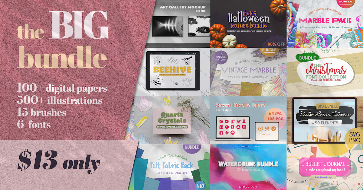 The Big Bundle - All Collections Bundle · Creative Fabrica