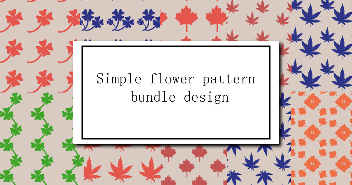 Flower Pattern Bundle Bundle · Creative Fabrica