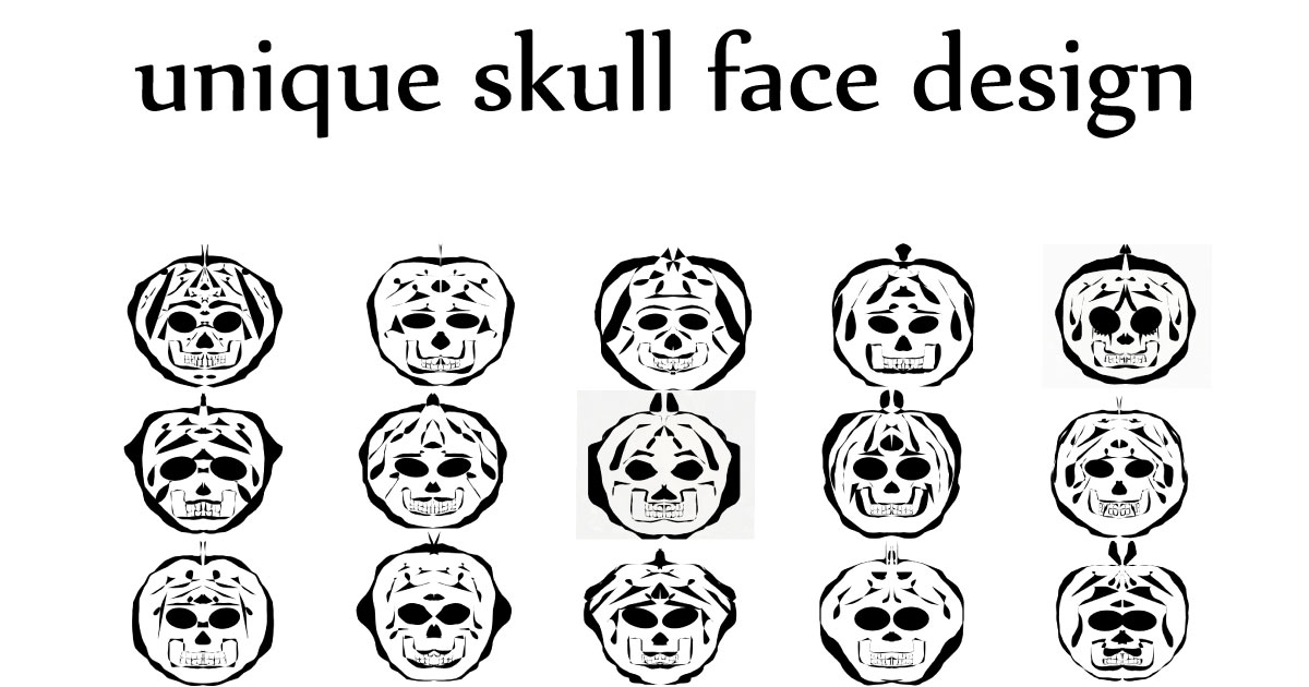 Unique Skull Design Bundle Bundle · Creative Fabrica