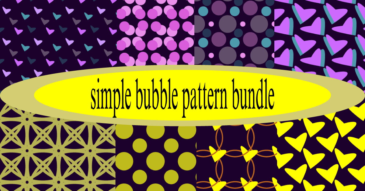 Bubble Patterns Bundle Bundle · Creative Fabrica