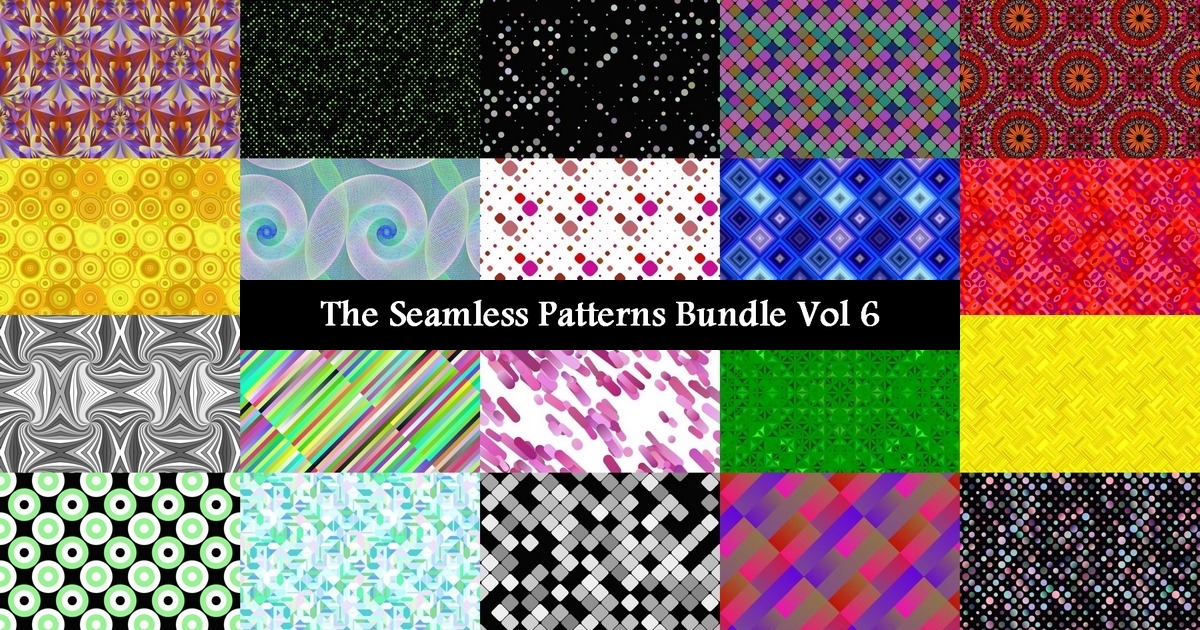 The Seamless Patterns Bundle Vol. 6 Bundle · Creative Fabrica