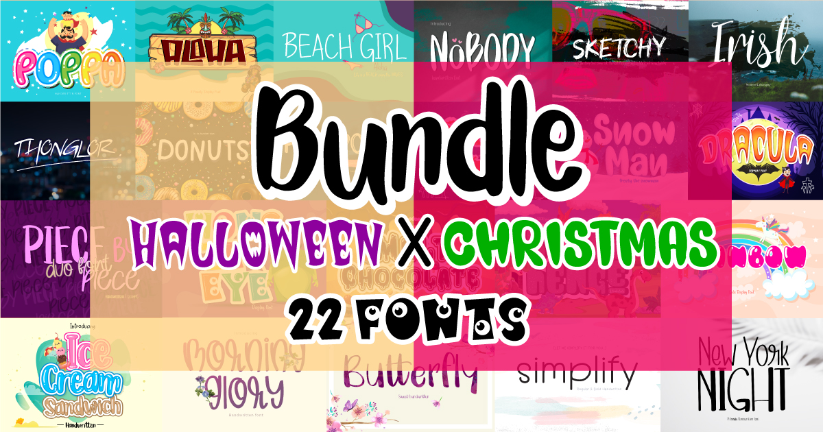 Halloween & Christmas Bundle Bundle · Creative Fabrica