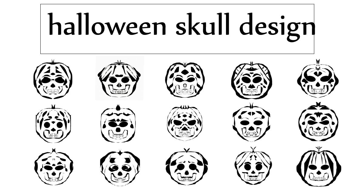 Skull Halloween Bundle · Creative Fabrica