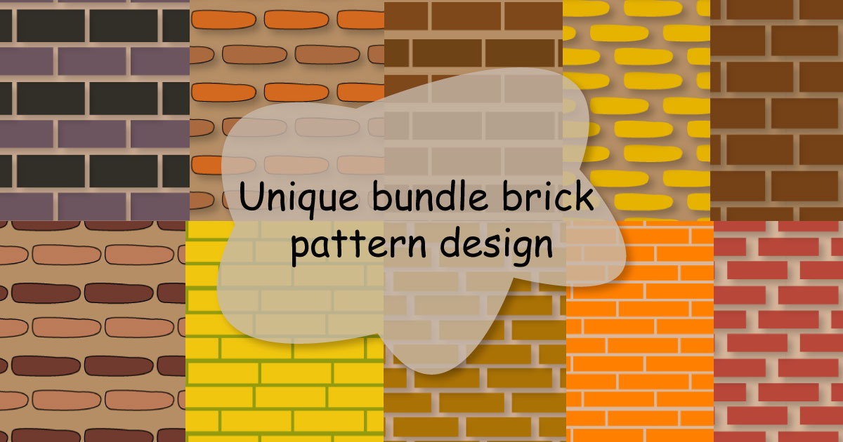Brick Pattern Design Bundle Bundle · Creative Fabrica