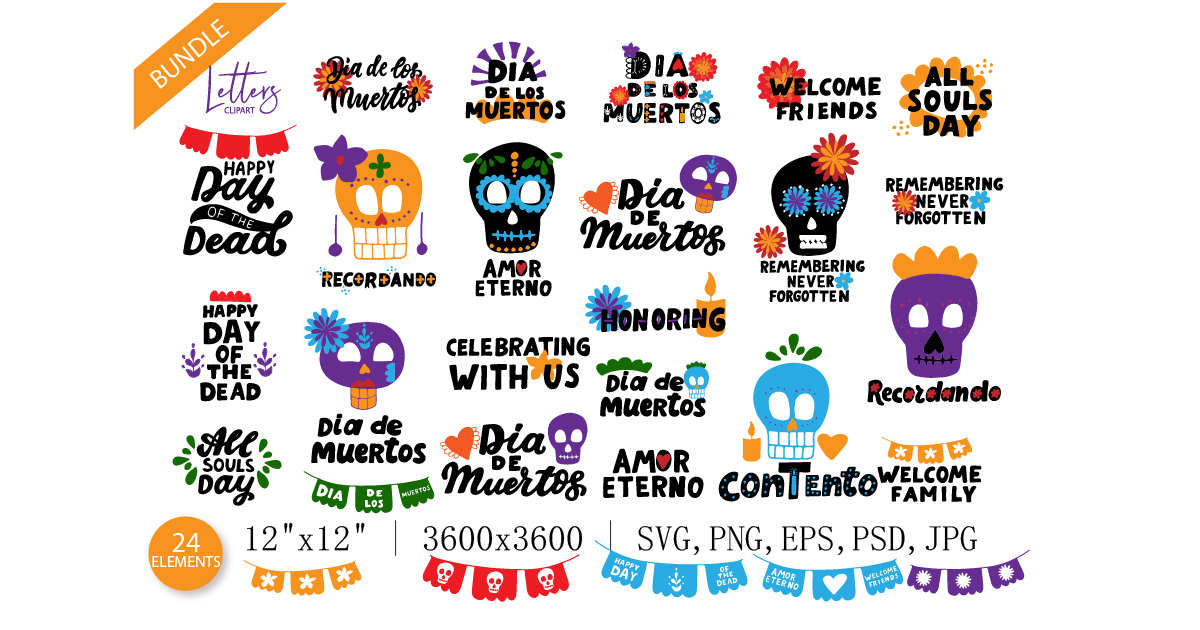 Día De Los Muertos Bundle Bundle · Creative Fabrica