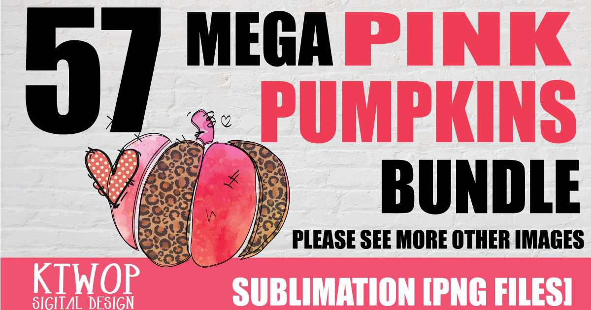 57 Mega Pink Pumpkins Bundle Bundle · Creative Fabrica
