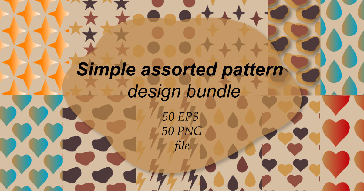Simple Assorted Pattern Bundle Bundle · Creative Fabrica