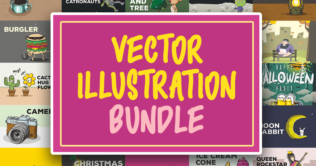 Gorgeous Vector Illustration Bundle Bundle · Creative Fabrica