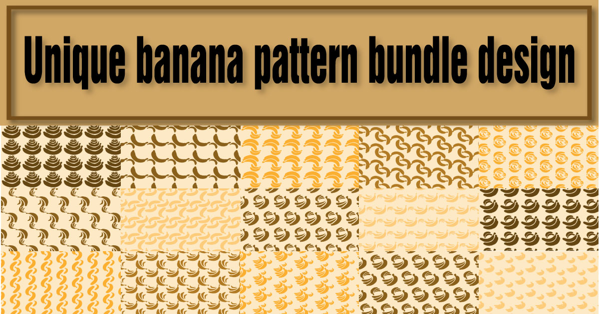 Banana Patterns Bundle Bundle · Creative Fabrica